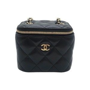 CHANEL | Bags | Chanel Small Vanity Bag Black Lambskin Shoulder Bag ...